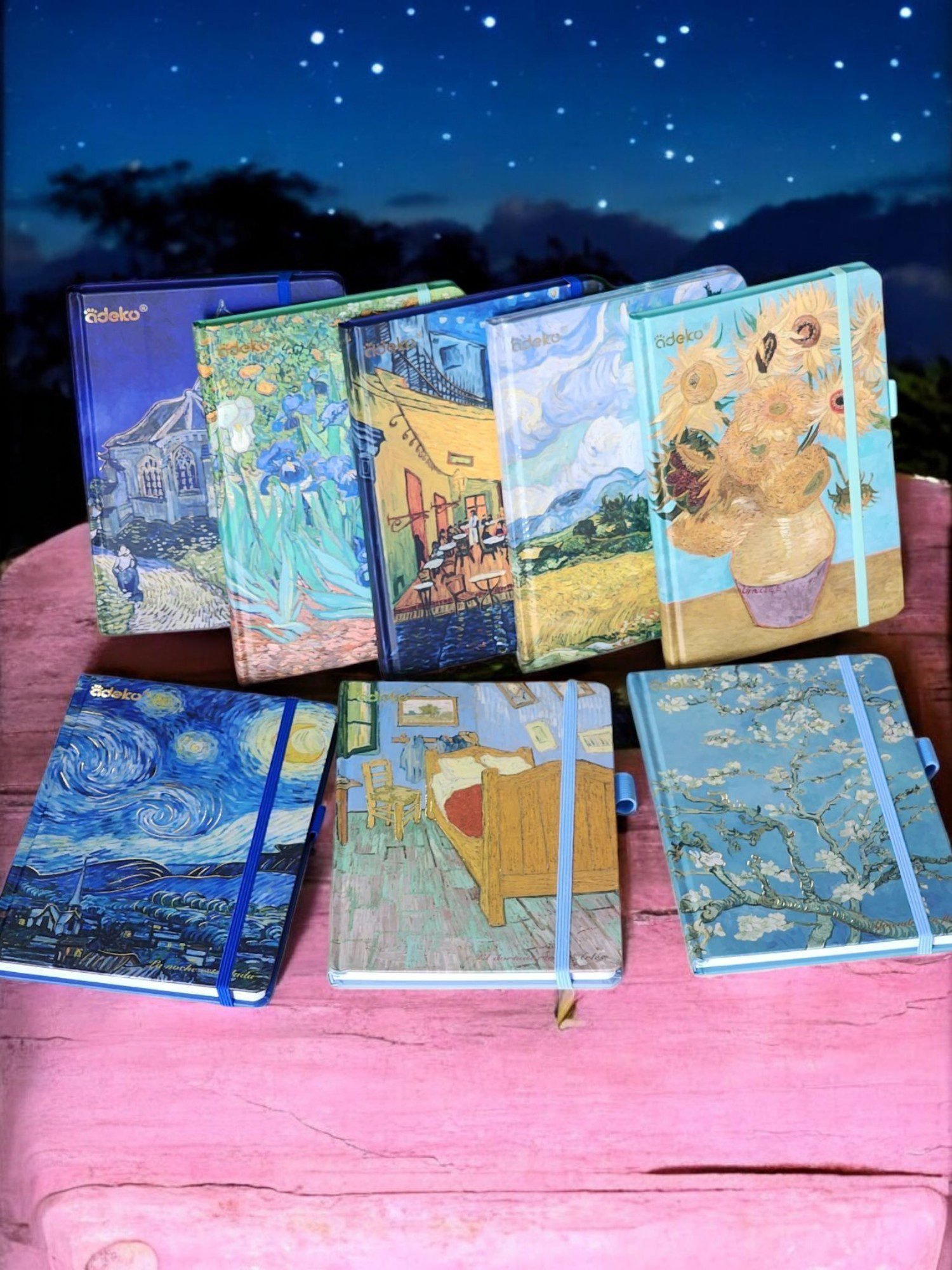 Cuaderno Frances 100 Hojas de Rayas con Diseños Obras Van Gogh ...